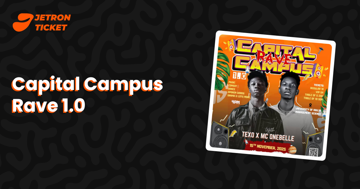 Capital Campus Rave 1.0 | Jetron Ticket